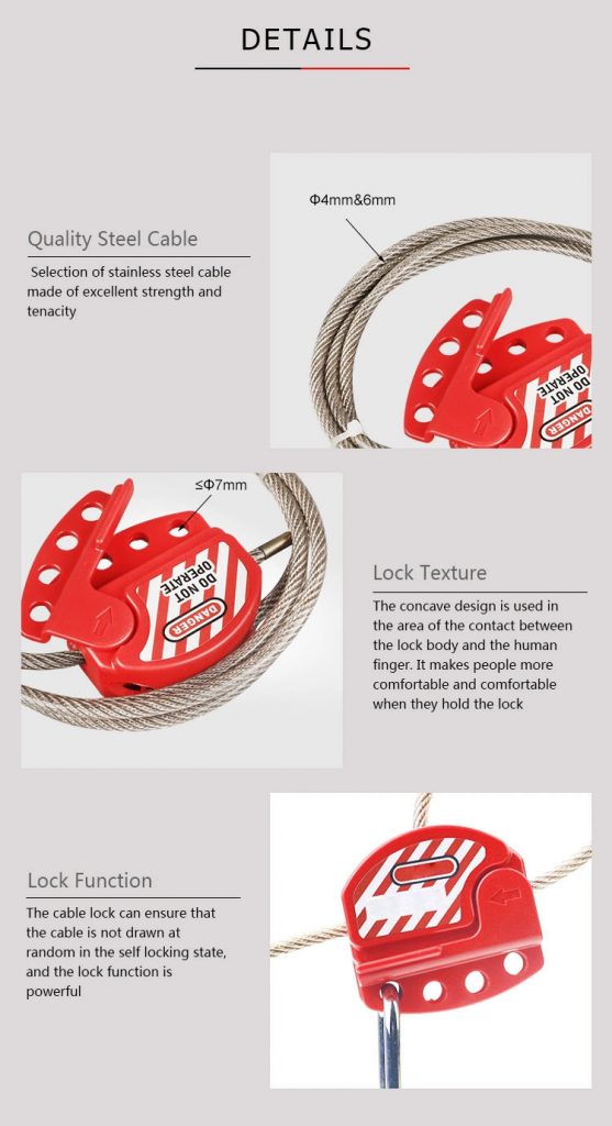 Adjustable Cable Lockout supplier in Bangladesh. - Lockout Tagout